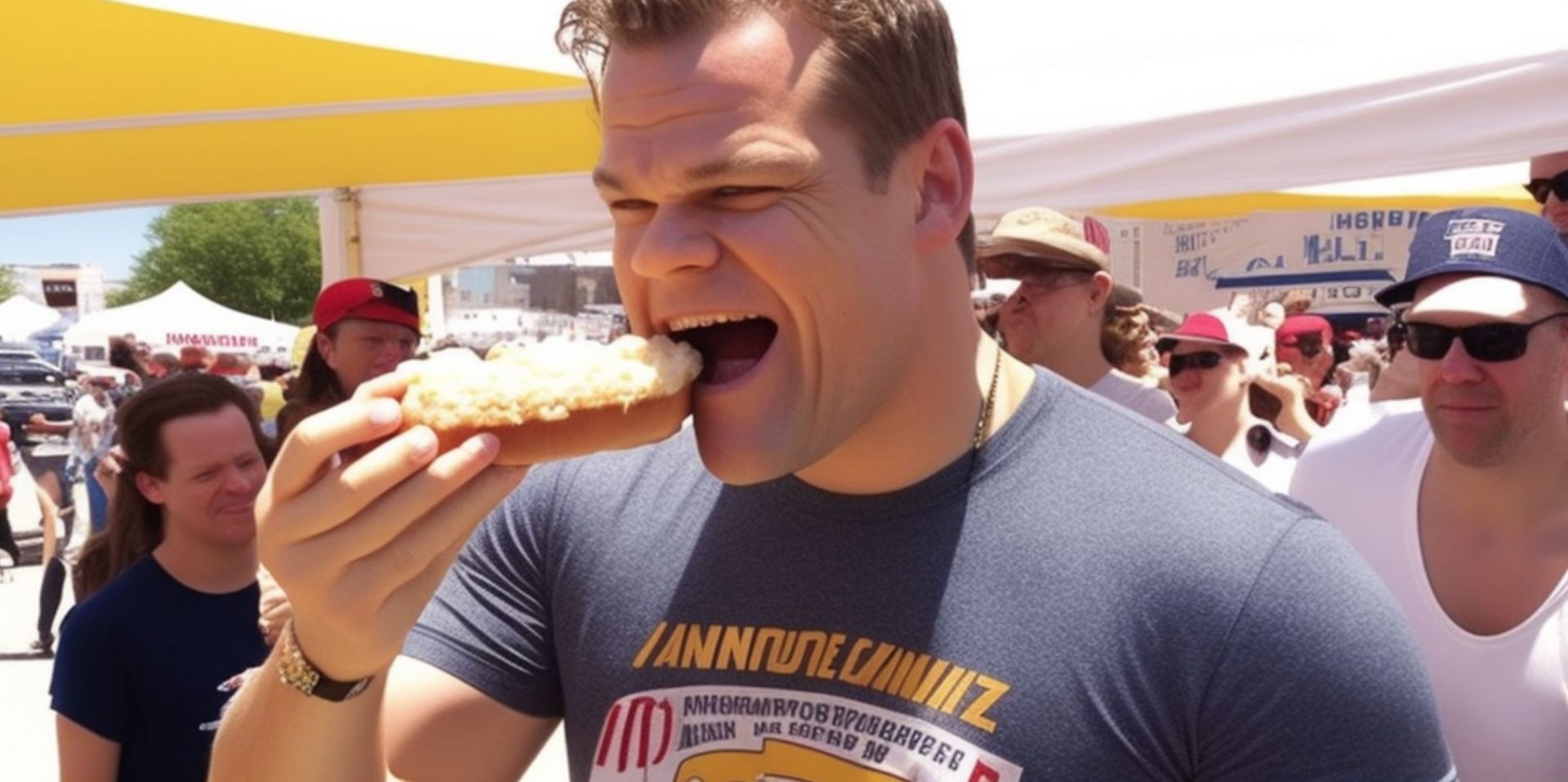 Matt Damon, Hot Dog-Eating Champ of Saskatoon – Stated Media